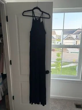 Old Navy | Dresses | Old Navy Black Strappyback Maxi Dress | Poshmark